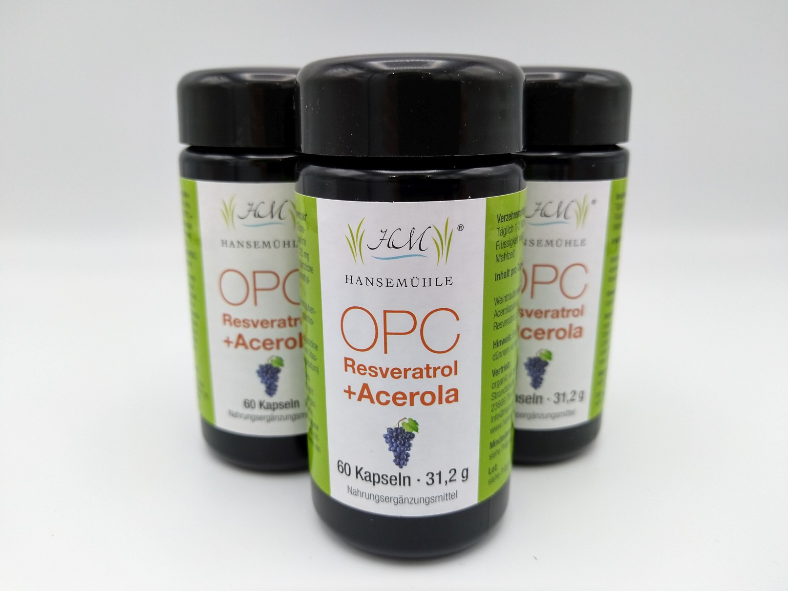 OPC + Resveratrol + Acerola in Kapseln - im Violettglas u./o. Sparpack