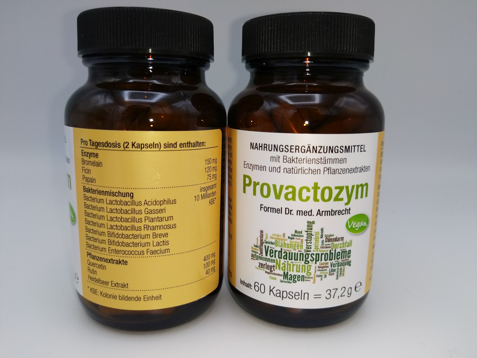 Provactozym® 60 Kapseln - Bakterienstämme, Enzyme und pflanzliche ...